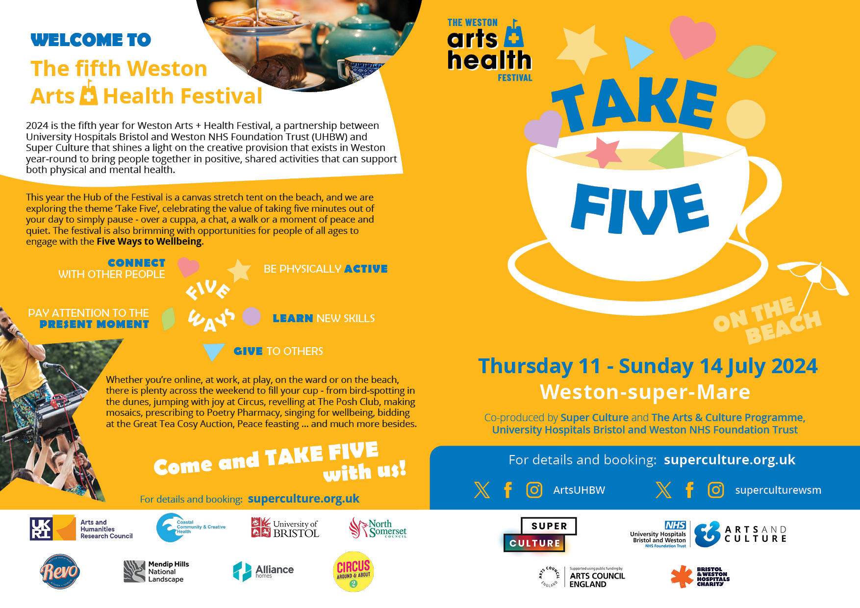TAKE FIVE - Weston Arts + Health Festival - Super Culture