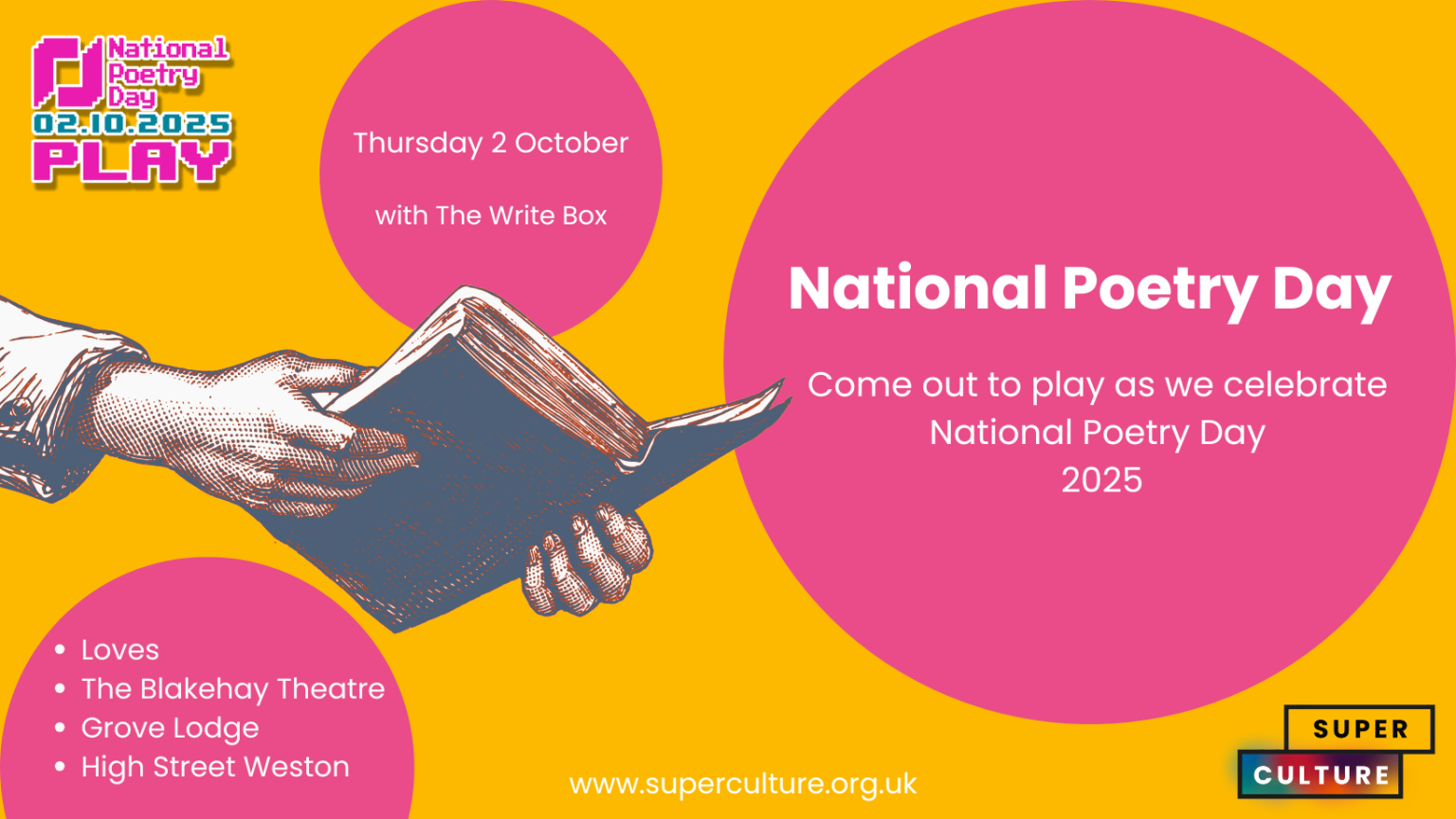 Get Ready to Play with Words this National Poetry Day - Super Culture